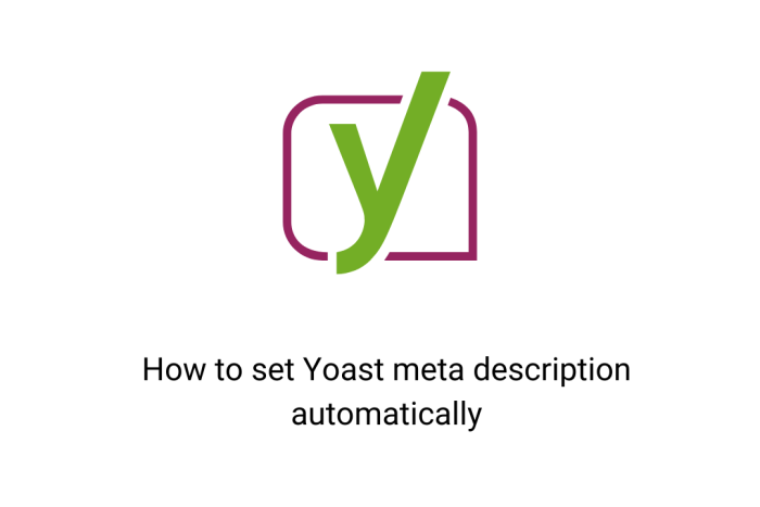 How to set Yoast meta description automatically?