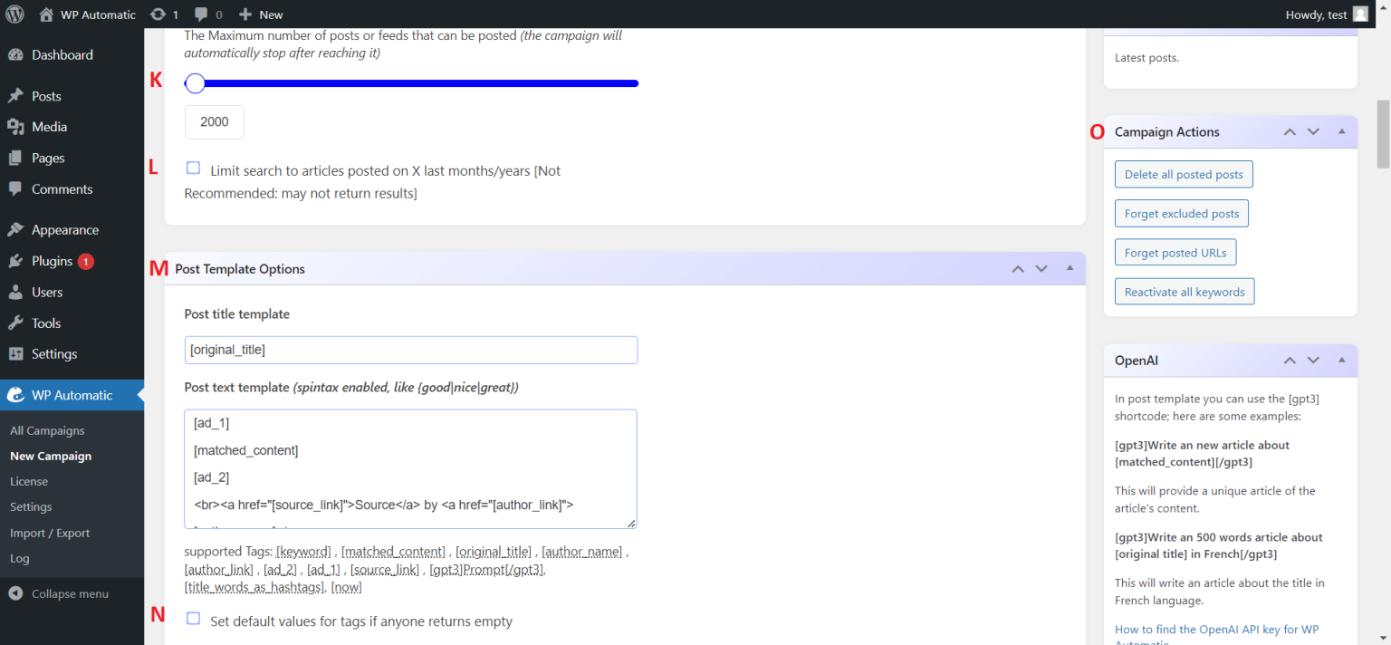 General Settings Documentation - WP Automatic