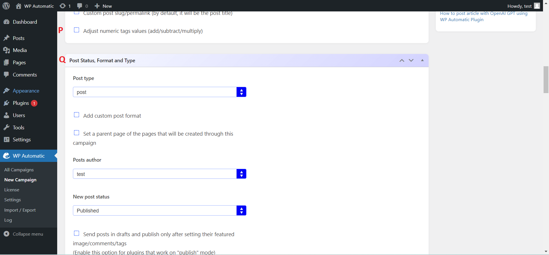 General Settings Documentation - WP Automatic
