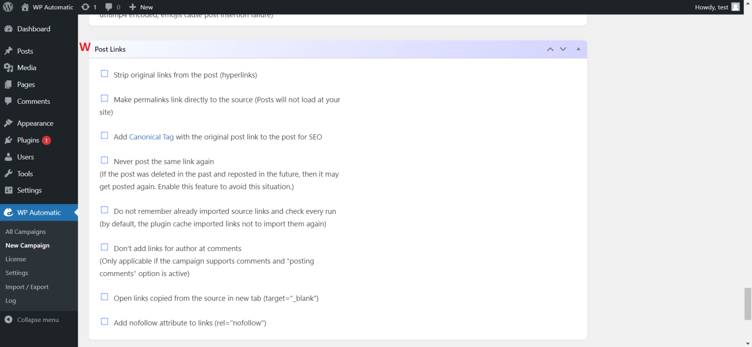 General Settings Documentation - WP Automatic